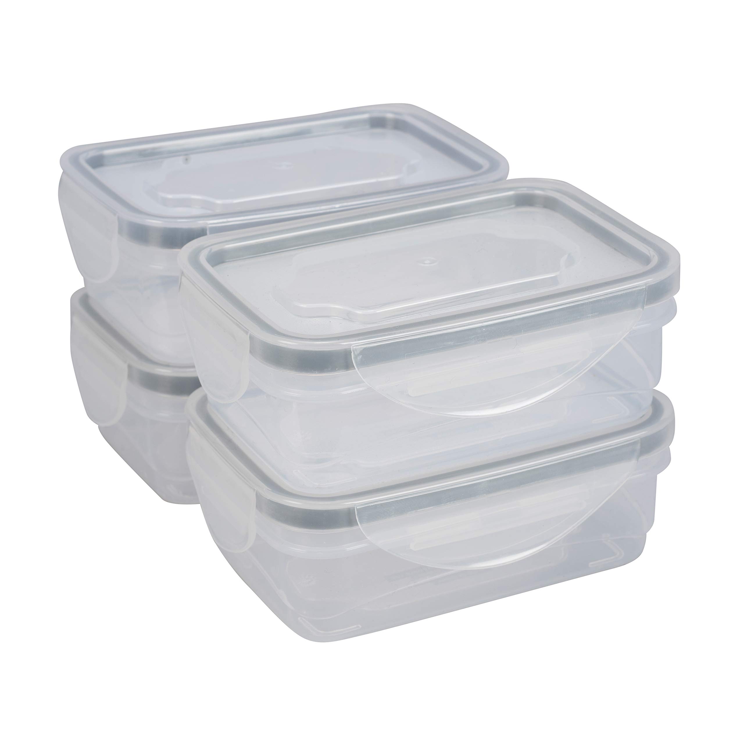 Kitchen Details 26 Piece Food Storage Container Set | 13 Containers and 13 Lids | Airtight | Stackable | BPA Free | Microwave | Dishwasher | Freezer Safe | 5.9L | 402ml | 236ml | 6.4oz | Grey