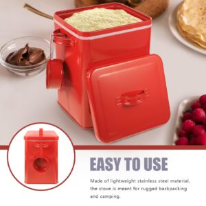 CALLARON Metal Laundry Soap Dispenser Container Holder with Scoop Laundry Powder Box Pet Food Storage Bin Kitchen Food Canister Pantry Organizer Pods Bin Holder Detergent Bin Red