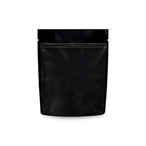 Loud Lock Mylar Bags Smell Proof Gram Black/Clear - 100 Count 4.125" X 3.35" 6mill Thickness - Packaging Bags - Mylar Bags For Food Storage - Resealable Bags - Smell Proof Bags