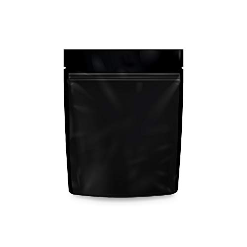 Loud Lock Mylar Bags Smell Proof Gram Black/Clear - 100 Count 4.125" X 3.35" 6mill Thickness - Packaging Bags - Mylar Bags For Food Storage - Resealable Bags - Smell Proof Bags