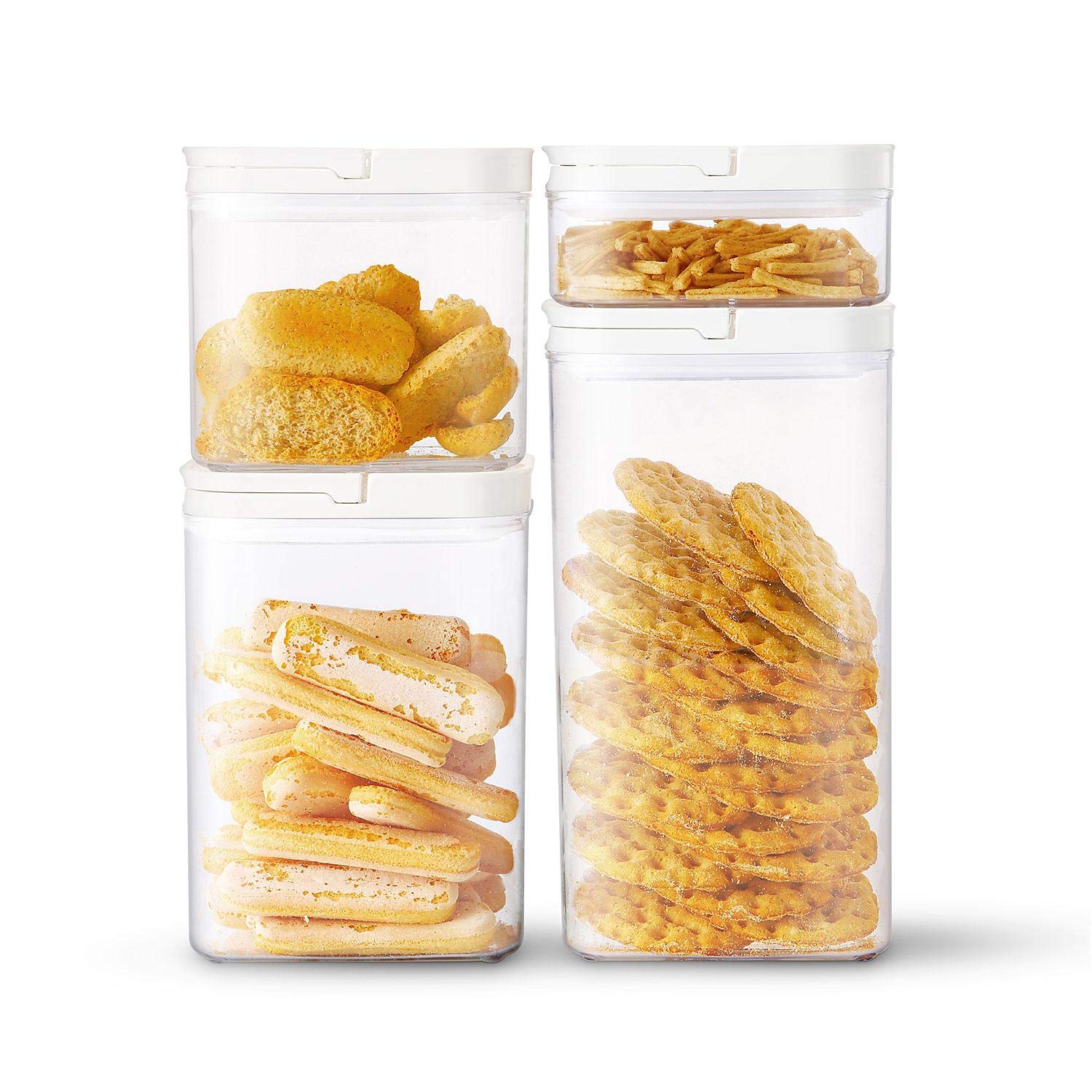 Lightweight Fliplock Containers Set 8 Pcs.