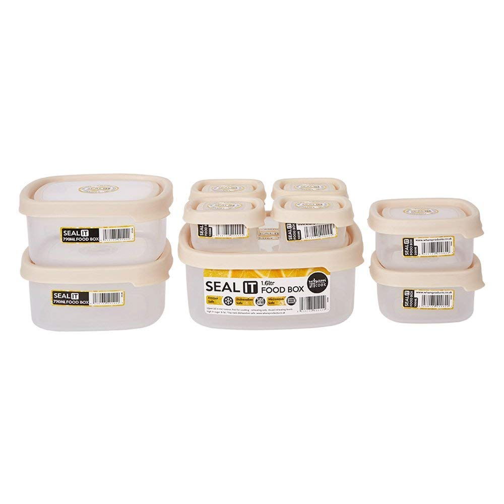 KARMAS PRODUCT 18 Piece Food Storage Container Set with Easy Locking Lids,BPA Free and 100% Leak Proof,Plastic