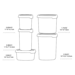 KARMAS PRODUCT 18 Piece Food Storage Container Set with Easy Locking Lids,BPA Free and 100% Leak Proof,Plastic