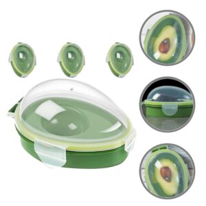 CALLARON Avocado Holder Avocado Saver 4pcs Avocado Storage Containers Reusable Avocado Keeper Fruit Food Crisper Storage Box Individual Avocado Saver Holder for Fridge Fruit Keeper