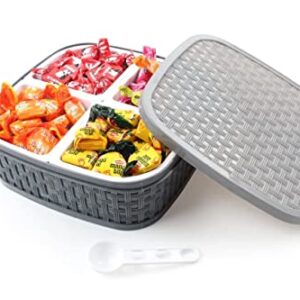 SHOPHOLIC Multipurpose Plastic Dry Fruit Storage Container Serving Box