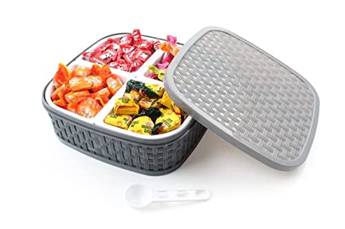 SHOPHOLIC Multipurpose Plastic Dry Fruit Storage Container Serving Box