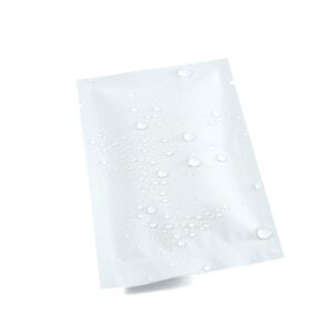 200PCS Matte White Metallic Foil Open Top Mylar Packaging Bags 12x18cm (4.7x7")