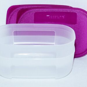 Tupperware Set of 2 Freezer Mates Mini Containers 4 Ounces Purple