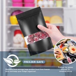 100 pcs 4 * 6 inches +50 pcs 4.7 * 7.8 inches Mylar bags Smell Proof Resealable Storage containers for Tea,Cookies, ediable and samples