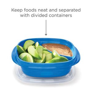 Rubbermaid 50-Piece Food Storage Containers with Lids for Lunch, Meal Prep, and Leftovers, Dishwasher Safe, Set of 25, Marine Blue