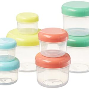 Snapware Meal Prep 16-Pc Plastic Mini Kit with Lids, 16-Oz, 8-Oz, 4-Oz, and 2-Oz Round Salad Dressing Container Set, Non-Toxic, BPA-Free Lid Plastic Cups, Microwave, Dishwasher, and Freezer Safe