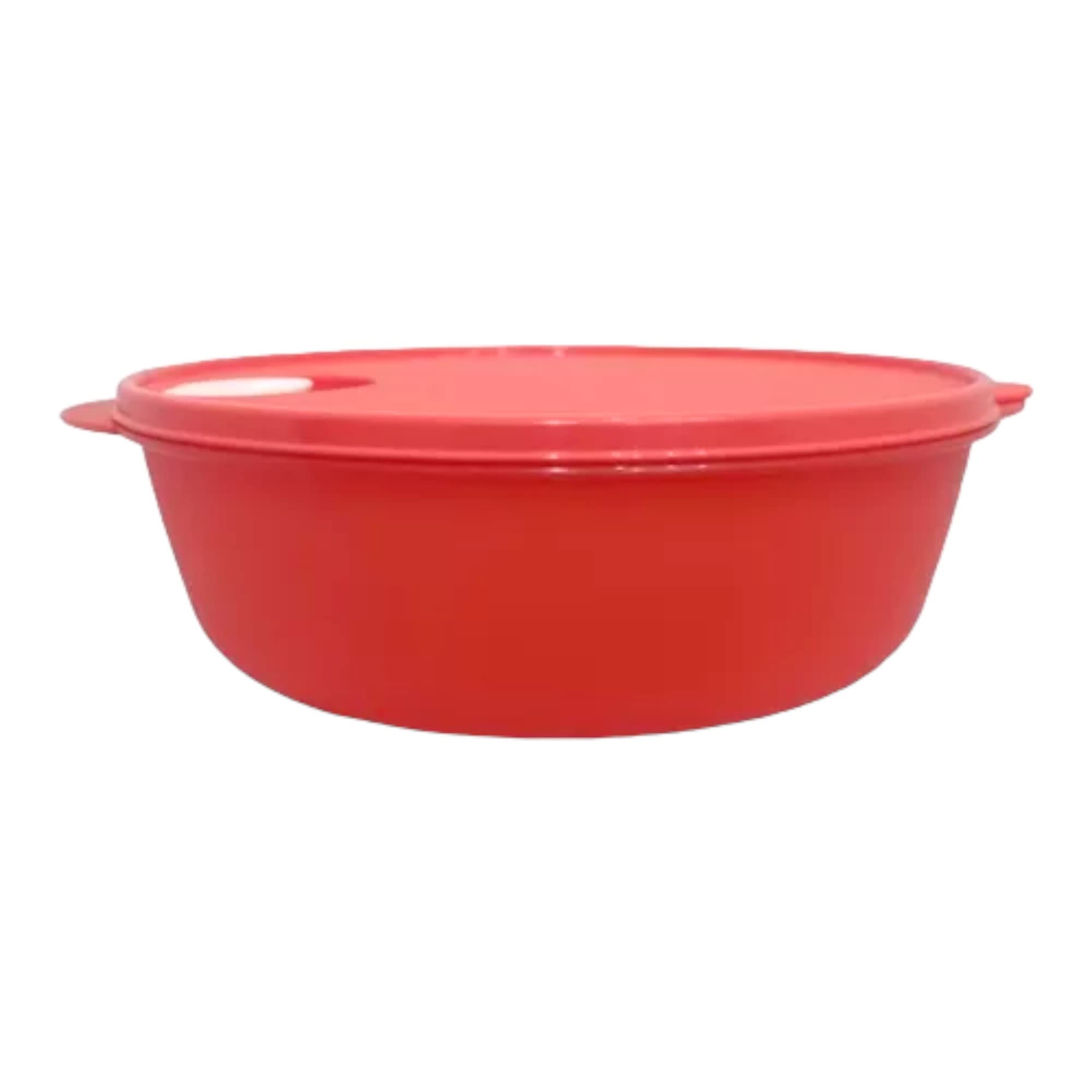 Tupperware Crystalwave Microwave Bowl 3 Quart / 3 Liter Guava Coral