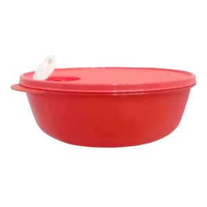 Tupperware Crystalwave Microwave Bowl 3 Quart / 3 Liter Guava Coral