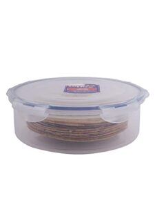 lock & lock round 2.5ltr, 8.6 x 8.6 x 24.5 cm, clear