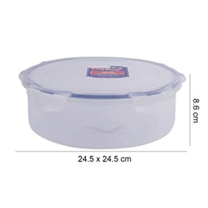 Lock & Lock Round 2.5ltr, 8.6 x 8.6 x 24.5 cm, Clear