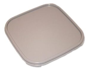 newtupperware modular mates square seal lid in gray