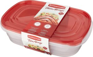 rubbermaid 1787832 rectangular take alongs container 2 piece set