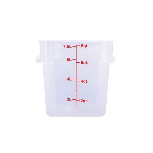 CenPro 29A-054 Square Food Storage Container - 8 Qt. Capacity - Translucent - NSF