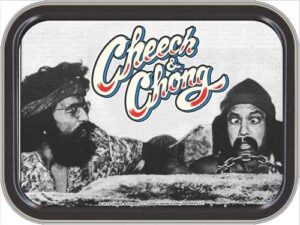 stash tins cheech & chong automobile storage container 4.37" l x 3.5" w x 1" h