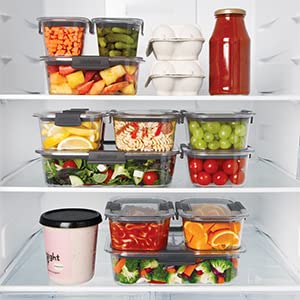 Sistema Food Storage Container, 920 ml, Clear with Grey Clips and Seal