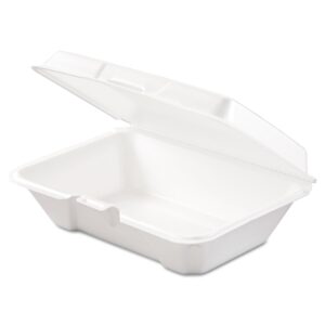 DART 205HT1 Carryout Food Container Foam 1-Comp 9 3/10 x 6 2/5 x 2 9/10 200/Carton