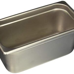 Winco SPJP-306 Steam Table Pan Silver 12.8 Inch X 6.93 Inch X 5.91 Inch