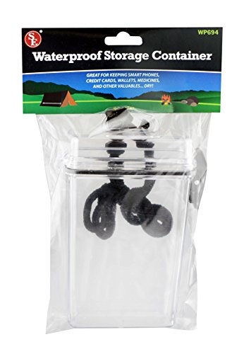 SE Waterproof Storage Container with Lanyard - WP694