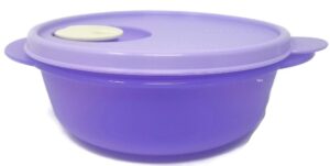 tupperware crystalwave 2 1/2cup reheatable microwave bowl purplicious