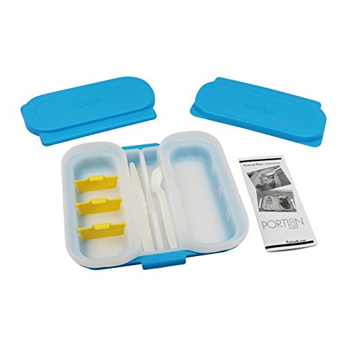 BariWare Portion8 Plate Set Brilliant Blue