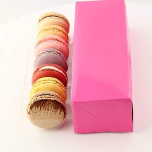 PacknWood 210MACINS7 Long Clear Insert 7 Macarons - 8.4 x 2.4 x 0.8 In44; Pack Of 150