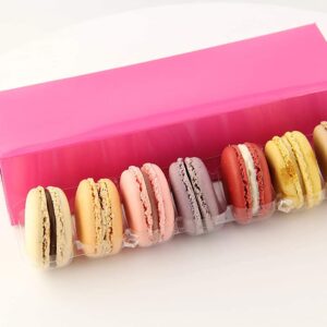 PacknWood 210MACINS7 Long Clear Insert 7 Macarons - 8.4 x 2.4 x 0.8 In44; Pack Of 150