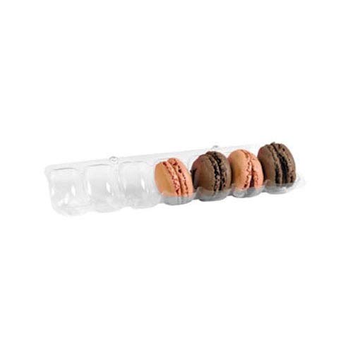 PacknWood 210MACINS7 Long Clear Insert 7 Macarons - 8.4 x 2.4 x 0.8 In44; Pack Of 150