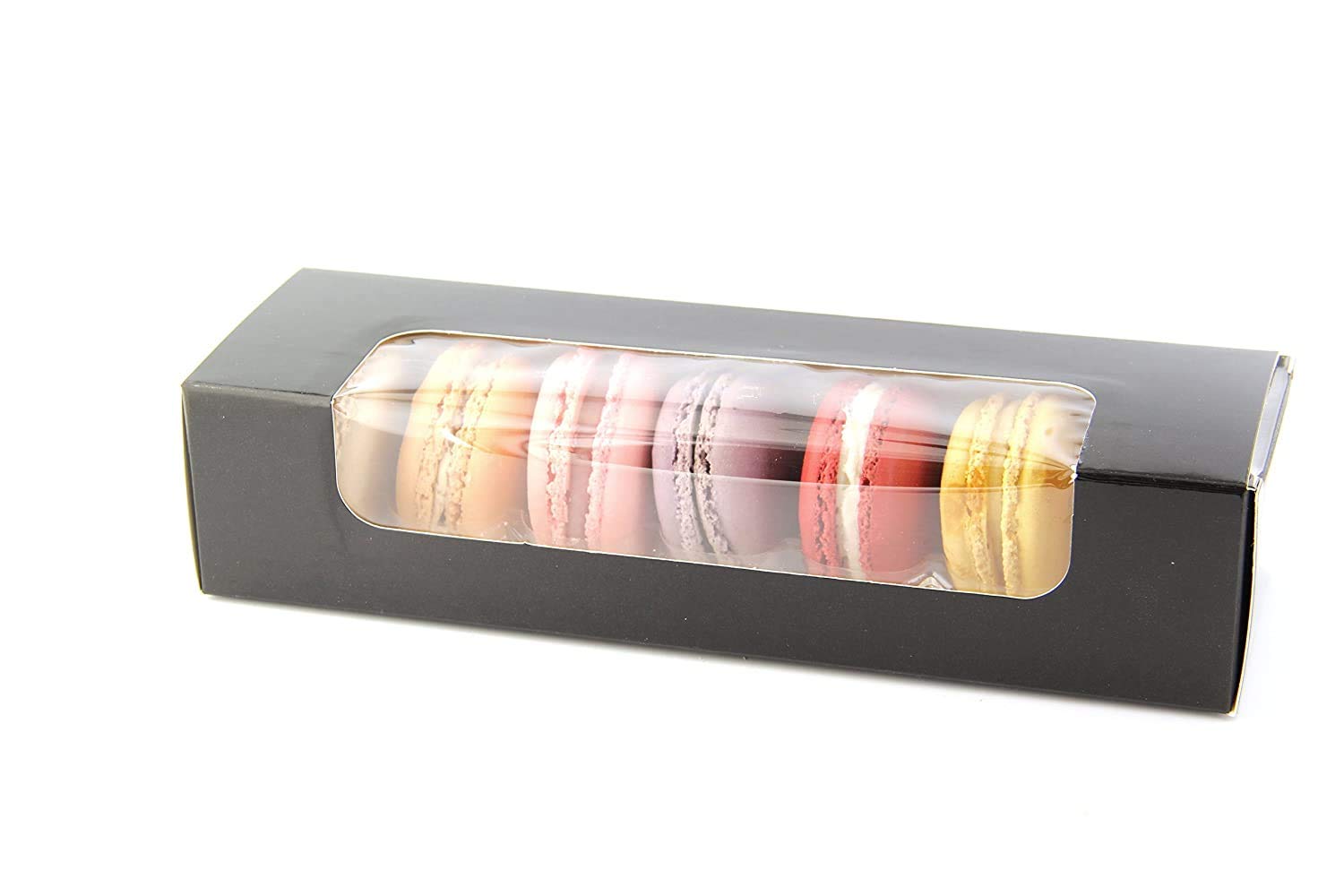 PacknWood 210MACINS7 Long Clear Insert 7 Macarons - 8.4 x 2.4 x 0.8 In44; Pack Of 150