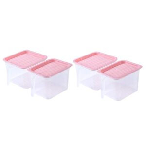 cabilock 4pcs box refrigerator crisper pp dedicated agricultural products