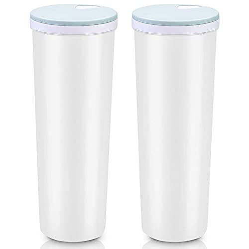 Jteyult 2 Pcs 2L Tall Clear Spaghetti Pasta Storage Container with Adjustable Lid,Multi- Plastic Kitchen Food Storage