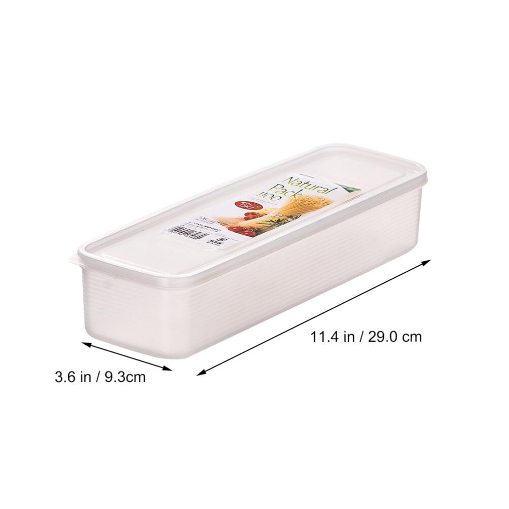 Cabilock Plastic Storage Bins Spaghetti Noodles Pasta Container Spaghetti Noodle Storage Spaghetti Keeper Box Kitchen Pantry Storage Noodle Storage Container Storage Drawers Fridge Organizer