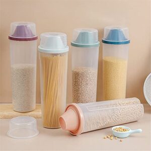 EFLYERA Sealed Cans Organizer Pasta Storage Grain Storage Box Noodles Bottle Transparent Containers Spaghetti Crisper(blue)