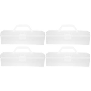 cabilock 4 pcs noodle storage box snacks storage container fridge containers refrigerator storage bins pasta spaghetti sundries storage container plastic cosmetic food white