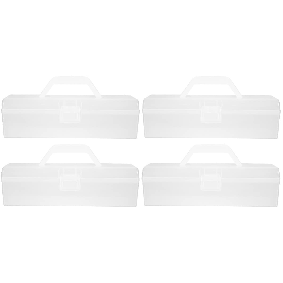 Cabilock 4 Pcs Noodle Storage Box Snacks Storage Container Fridge Containers Refrigerator Storage Bins Pasta Spaghetti Sundries Storage Container Plastic Cosmetic Food White