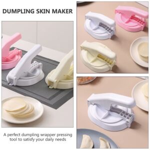 1pc Dumpling Wrapper Corn Dog Maker Comales Para Tortillas Electricos Pie Press Comal Para Tortillas Grande Mexican Corn Manual Dough Press Tool To Rotate Crimp White Steamed Bun