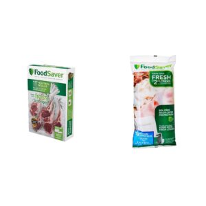 foodsaver vacuum sealer bags, rolls, and quart bags for custom fit airtight food storage