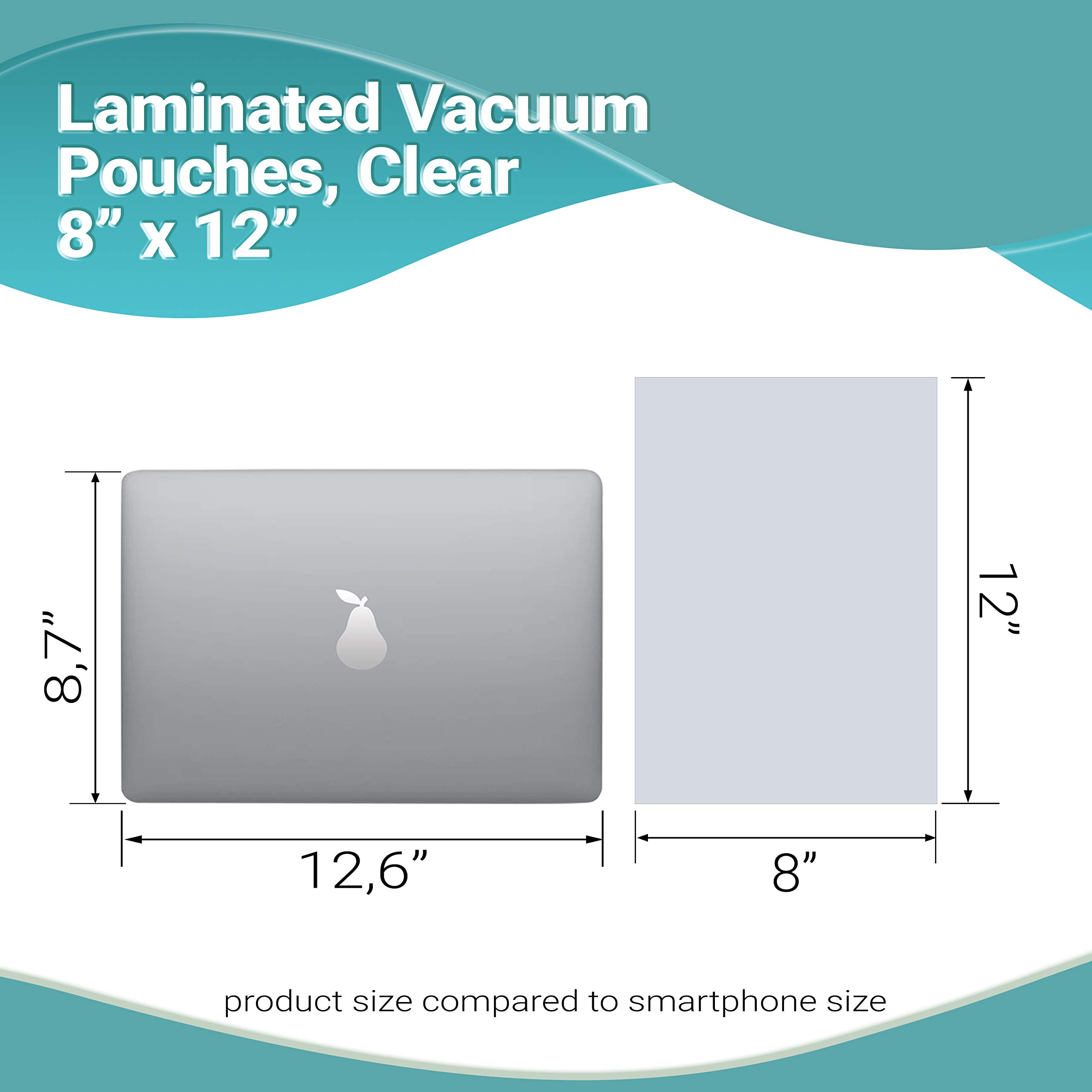 APQ Pack of 1000 Co-Extruded Vacuum Pouches, Clear 7 x 9. Vacuum food bags 7x9. 3 mil Thickness. USDA approved. Polyethylene bags for packing and storing. Perfect for Industrial, food service.