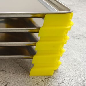 PIAOLGYI 16 Pcs Tray Stackers for Harvest Right Freeze Dryer Accessories Compatible with Harvest Right Trays,Yellow(ONLY Tray Stackers)