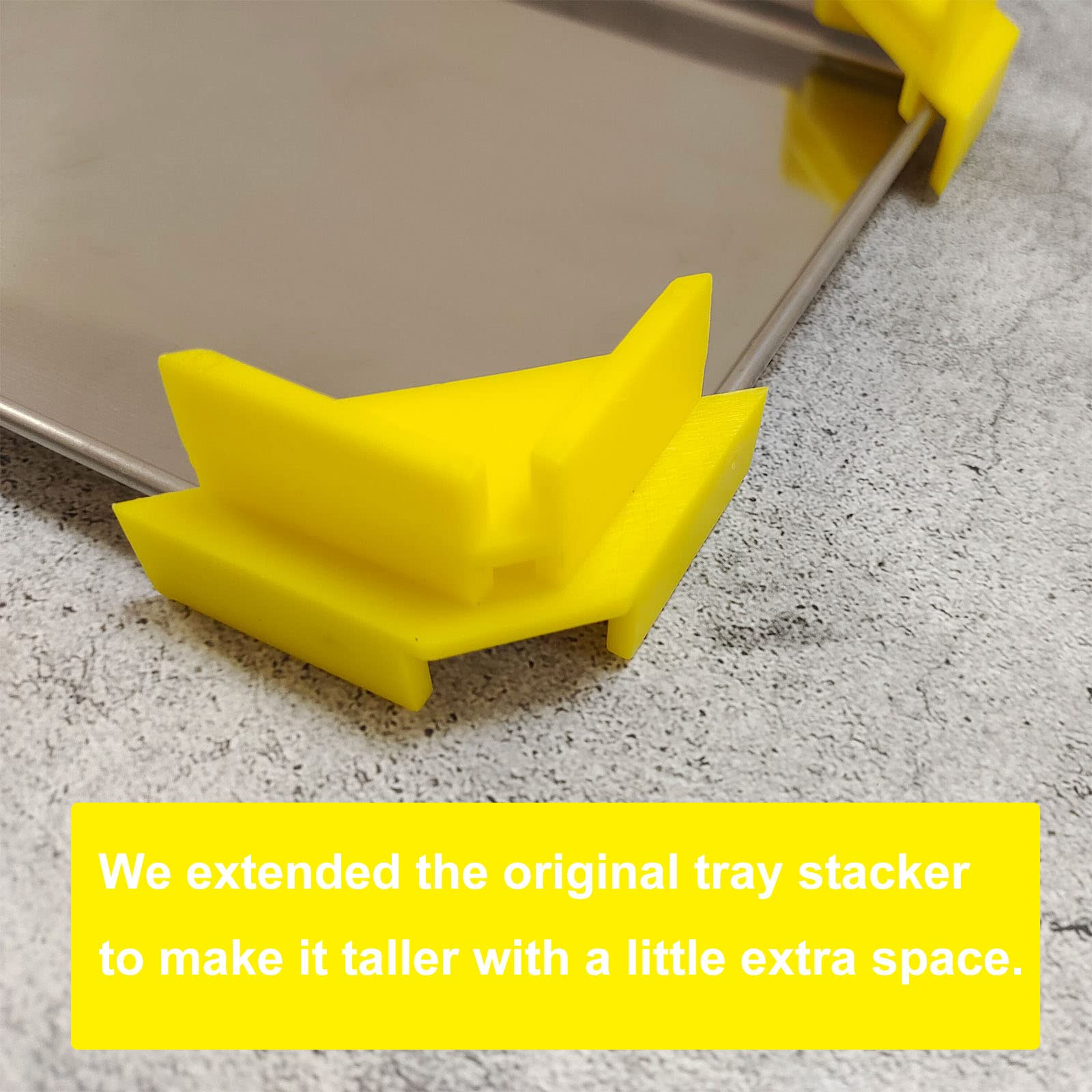 PIAOLGYI 16 Pcs Tray Stackers for Harvest Right Freeze Dryer Accessories Compatible with Harvest Right Trays,Yellow(ONLY Tray Stackers)