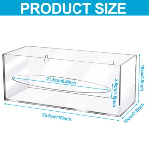 2 Pack Trash Bag Dispenser 10x4x4 Inch Acrylic Garbage Bag Dispenser One Roll of Bags Clear Trash Bag Dispenser, Vertical or Horizontal Wall Mounting Garbage Bag Holder for Kitchen Restaurant Office