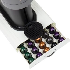 Mind Reader Nespresso Compatible Capsule Drawer, Countertop Organizer, Coffee Pod Holder, Storage, 9.25"L x 15"W x 2"H, Whiter