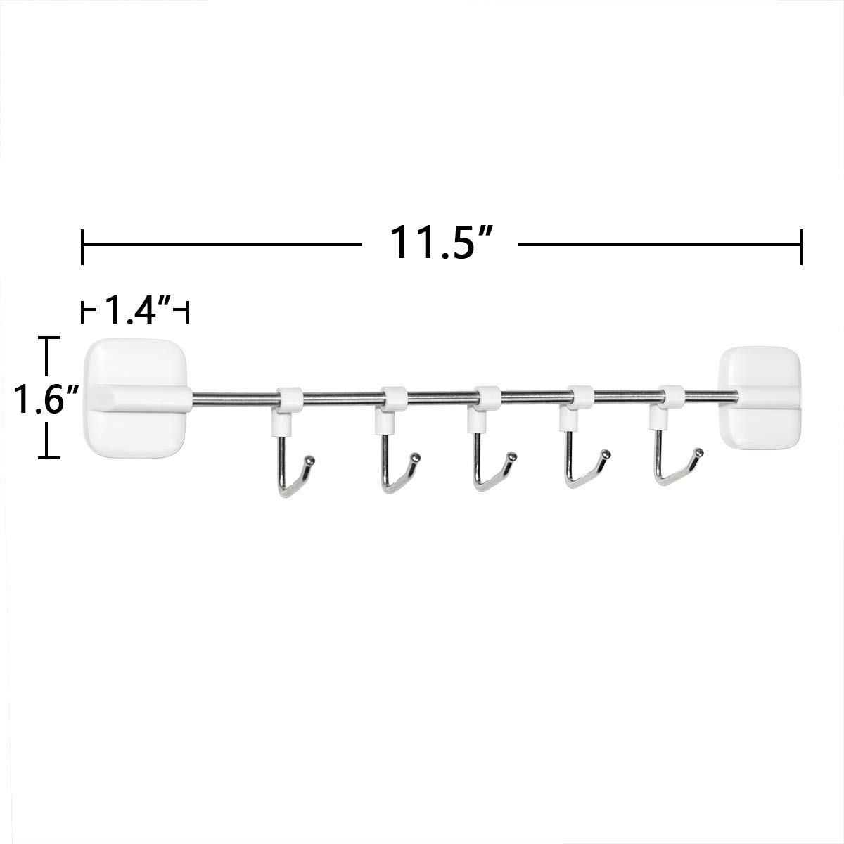 KXLIFE Magnetic Hook Rack for Refrigerator, Magnetic Utensil Holder for Refrigerator Grill Oven, Kitchen Magnetic Rack Towel Bar Utensil Rack (1 Pack)