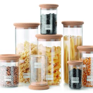 Bodum Yohki Coffee Storage Jar with Cork Lid, 1 L/34 oz, Cork