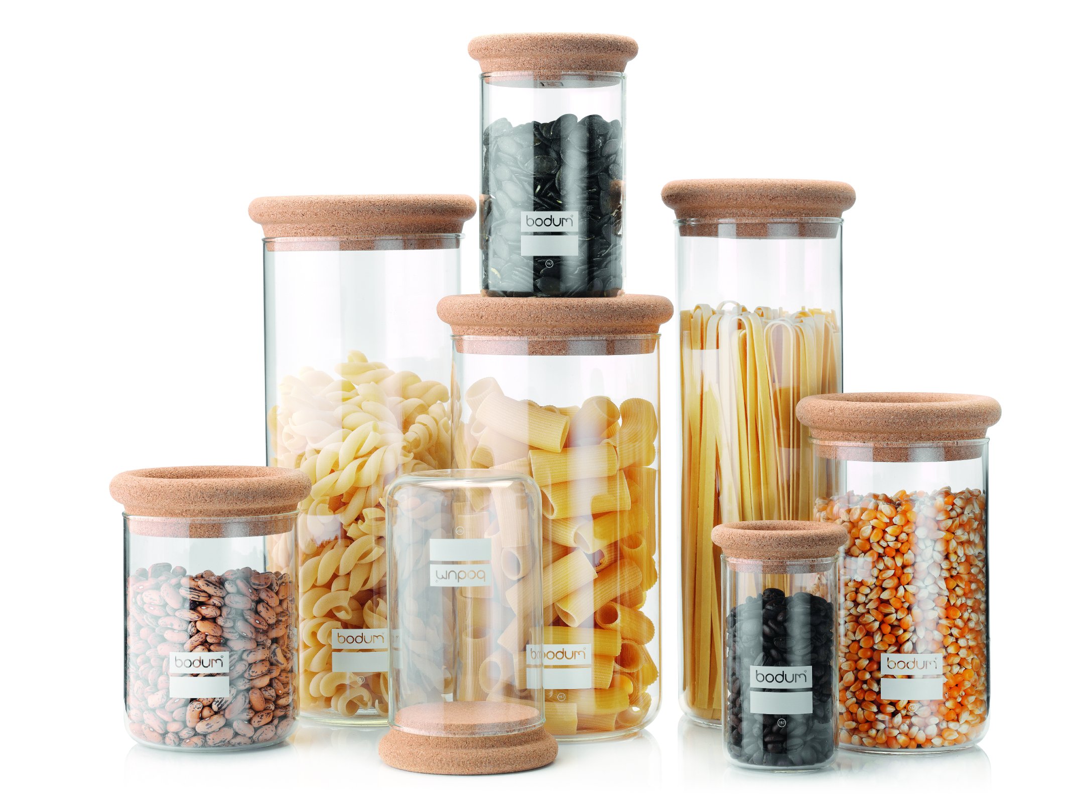 Bodum Yohki Coffee Storage Jar with Cork Lid, 1 L/34 oz, Cork