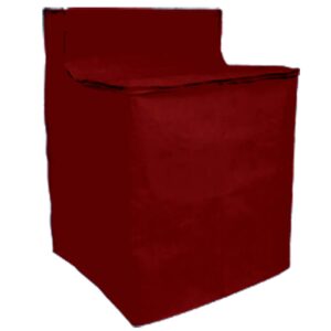 dependable industries inc. essentials washing machine cover waterproof heavyweight zippered burgundy